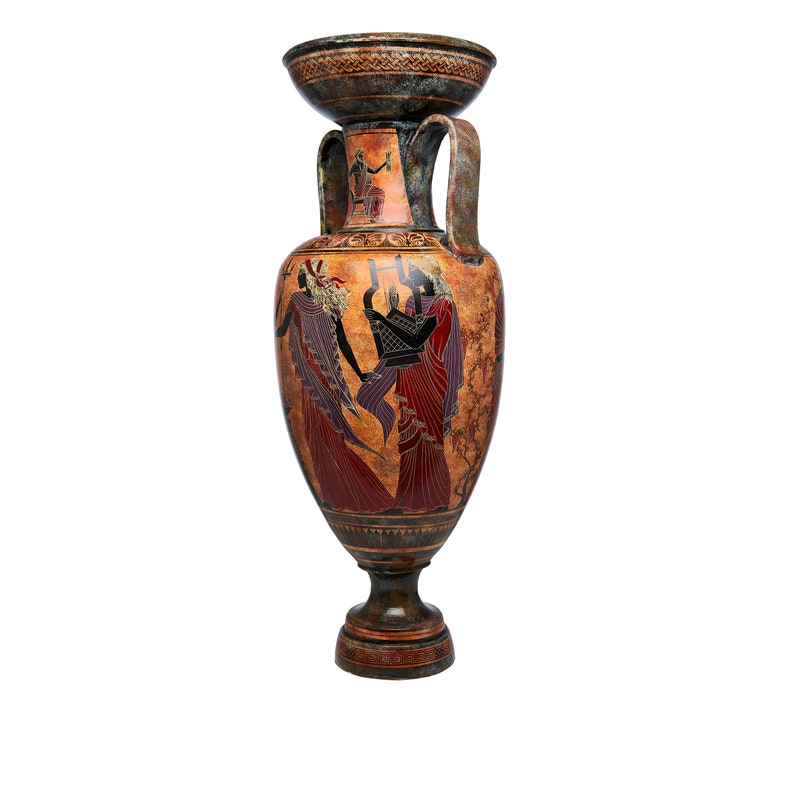 Amphora With Patina and Depictions From the Ancient Greek Mythology ...