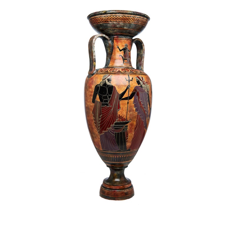 Amphora With Patina and Depictions From the Ancient Greek Mythology ...