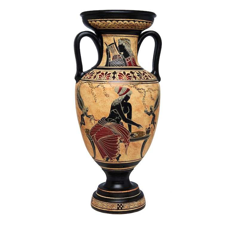 Amphora With Depictions From the Ancient Greek Mythology (zeus ...