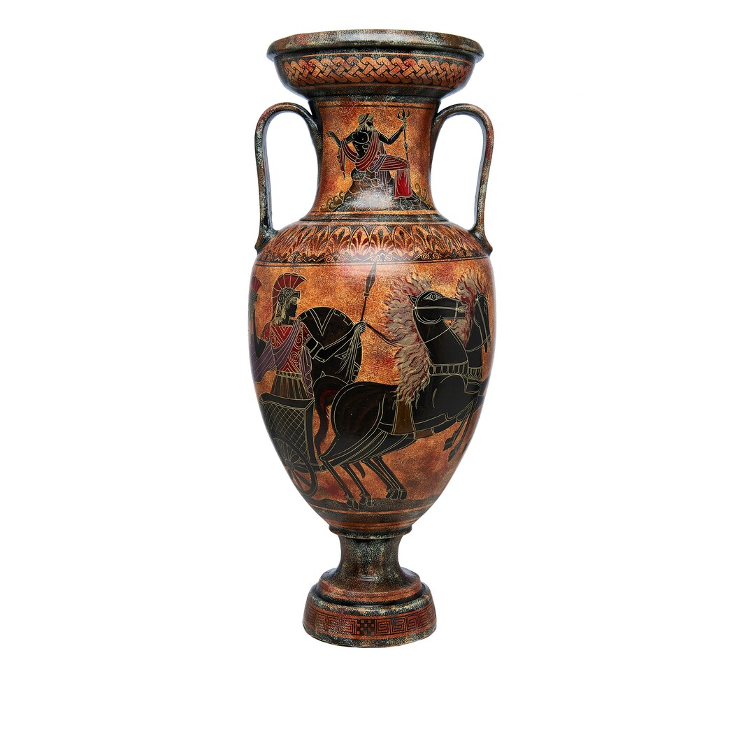 Handmade Patina Amphora, Ancient Greek Mythology Replica - Etsy