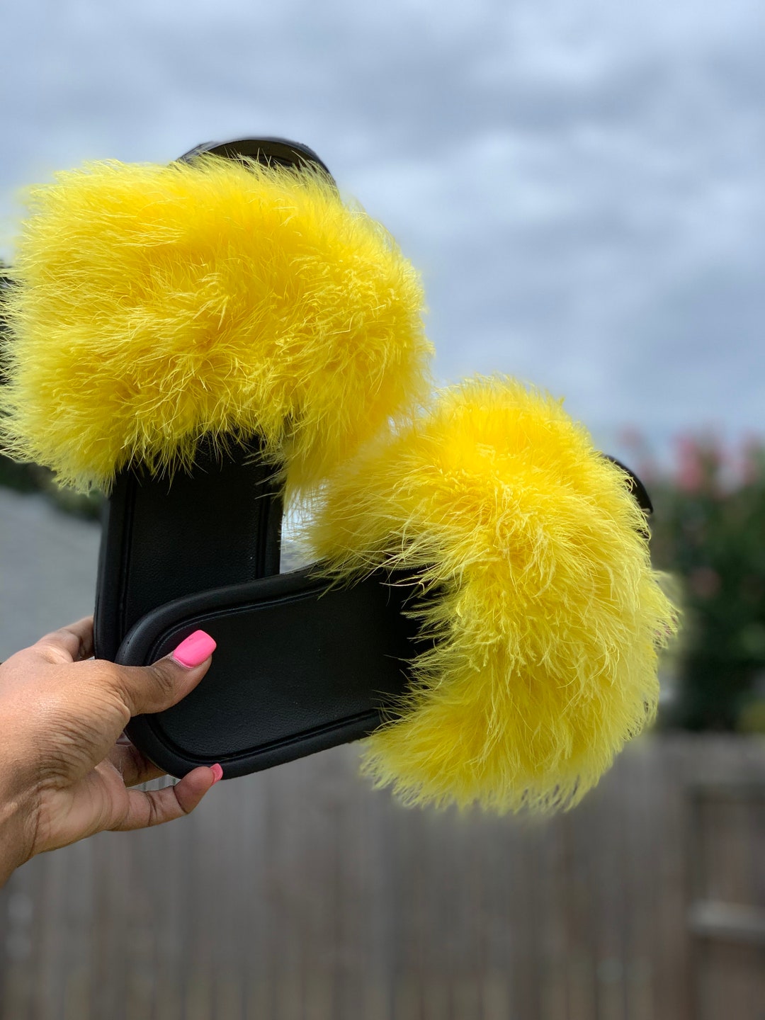 Furry Slides - Etsy