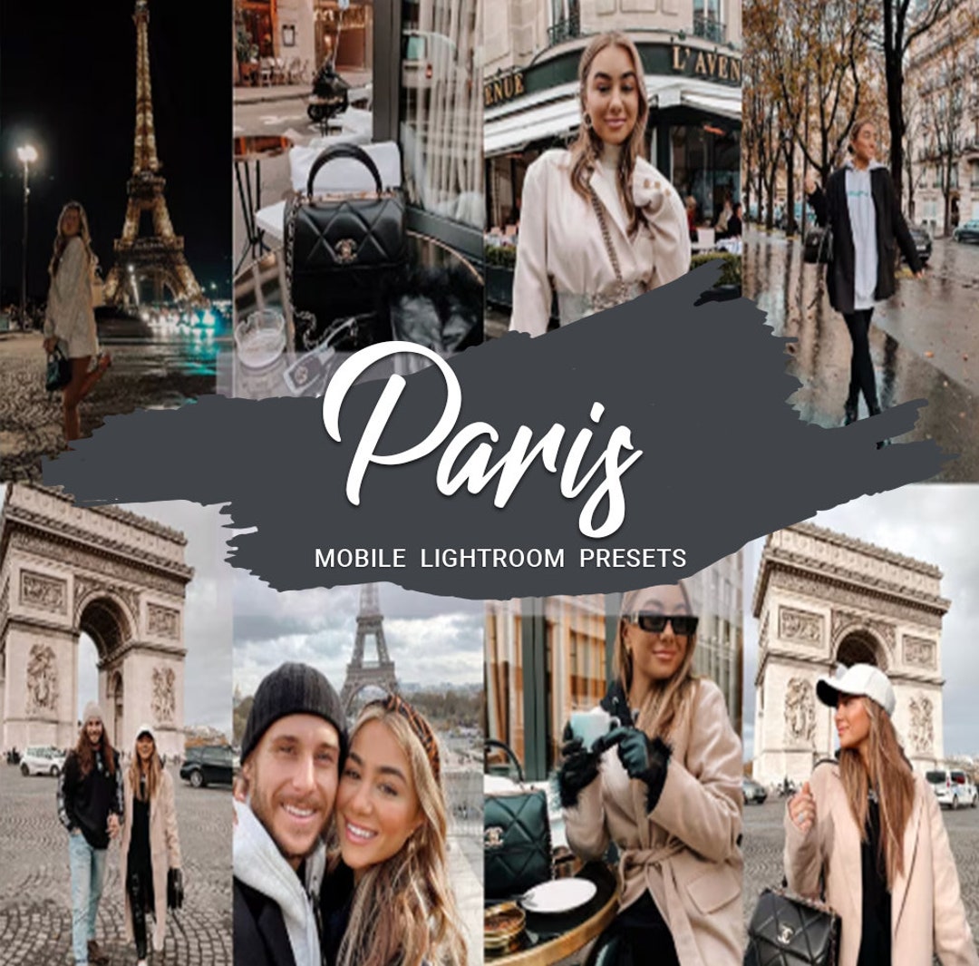 PARIS Mobile Lightroom Presets, French City Filters, Romantic Eiffel ...