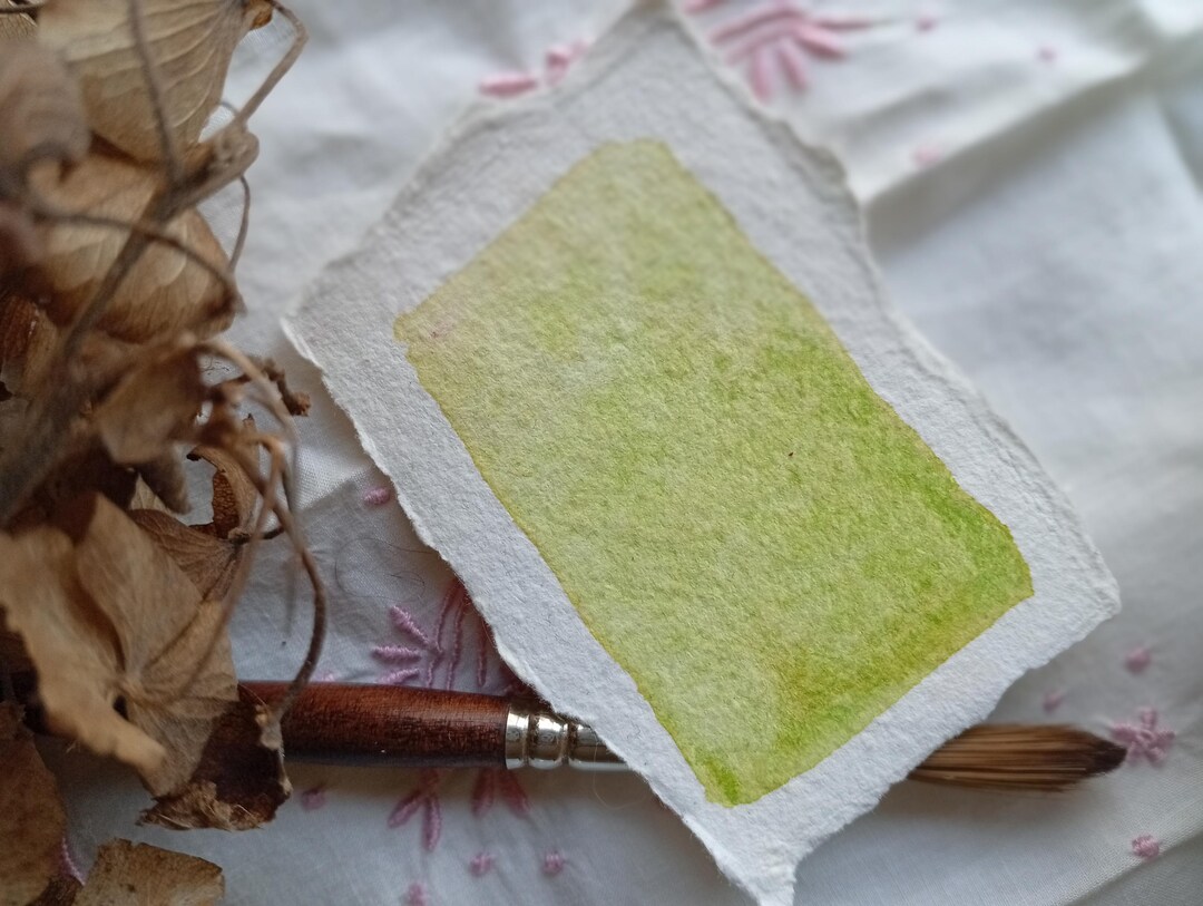 Handmade Green Firefly Watercolor Painting - French Art Gift - Etsy