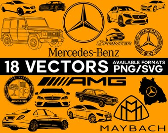 Mercedes Vector | Etsy
