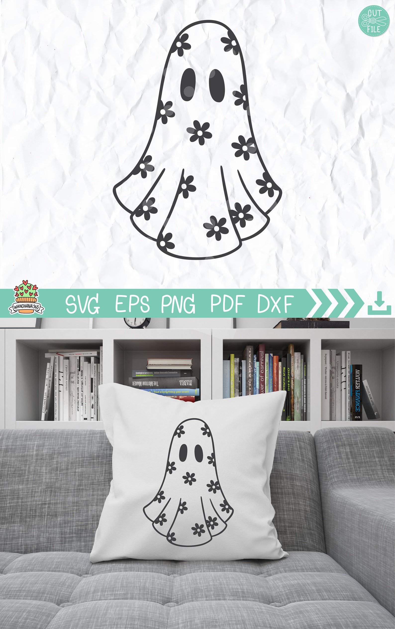 Daisy Cute Ghost Girl Svg Halloween Babe Svg Halloween - Etsy