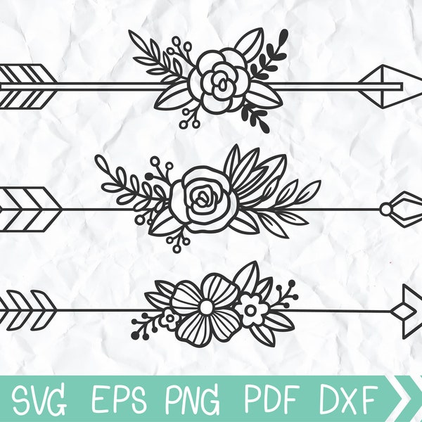 Boho Arrow Svg - Etsy