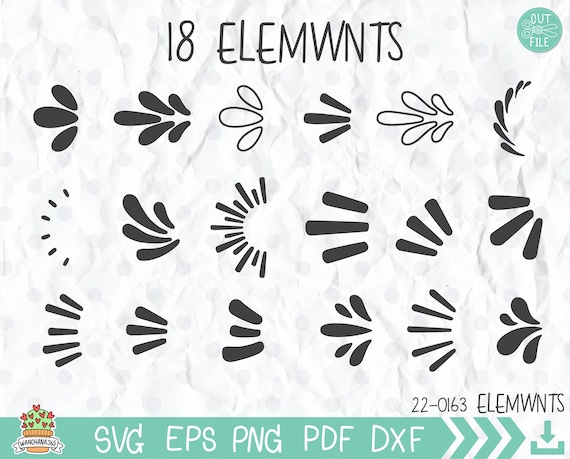 Design Element Svg Bundle Accent Svg Flourish Svg Ornaments - Etsy ...