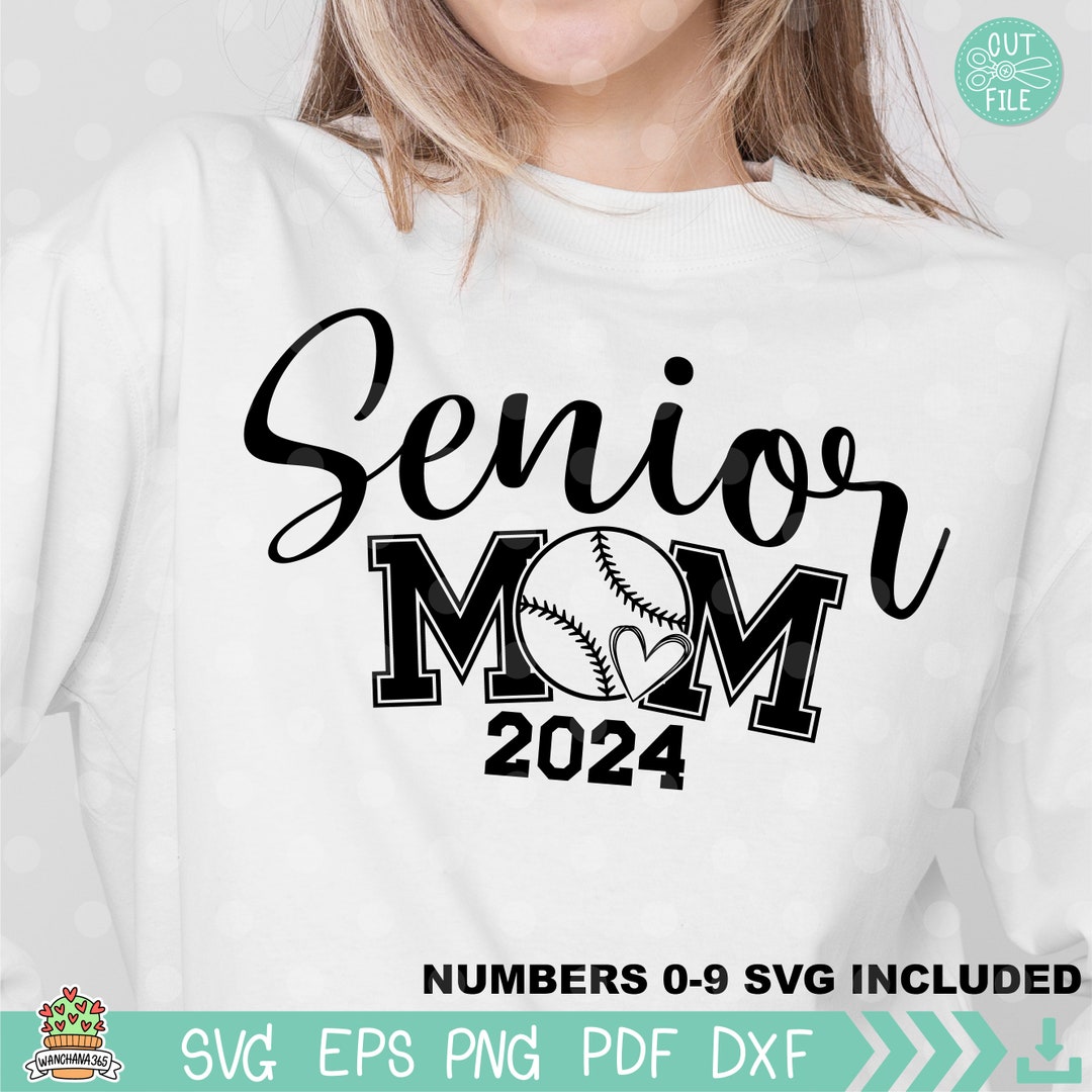 Senior Baseball Mom Svg, Graduation Svg, Senior Mom Shirt Svg, Softball ...