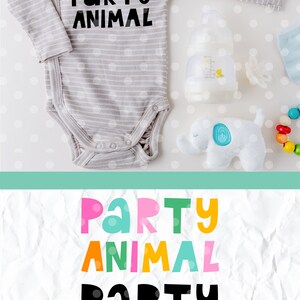 Party Animal Birthday Svg, Animals Birthday Png, Newborn Svg, Party ...