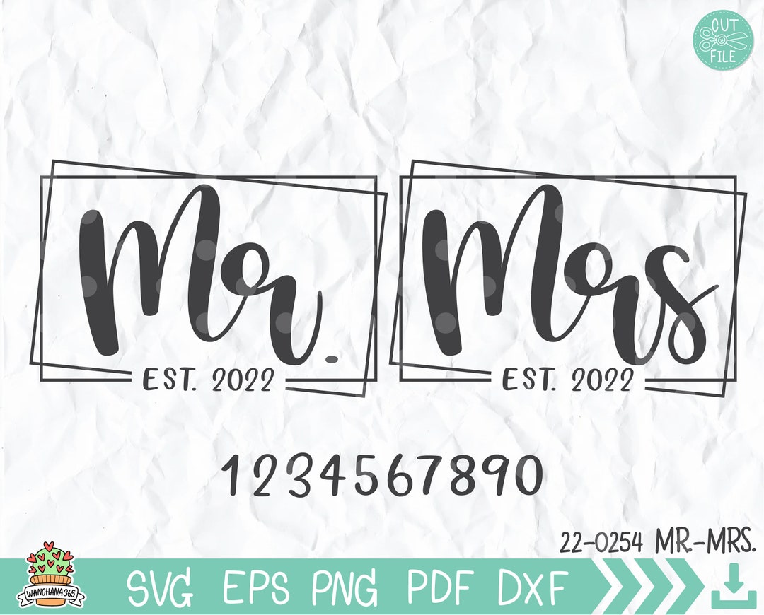 M. et Mme est svg, Mariée et le marié svg, Mari Femme svg, Tshirt ...