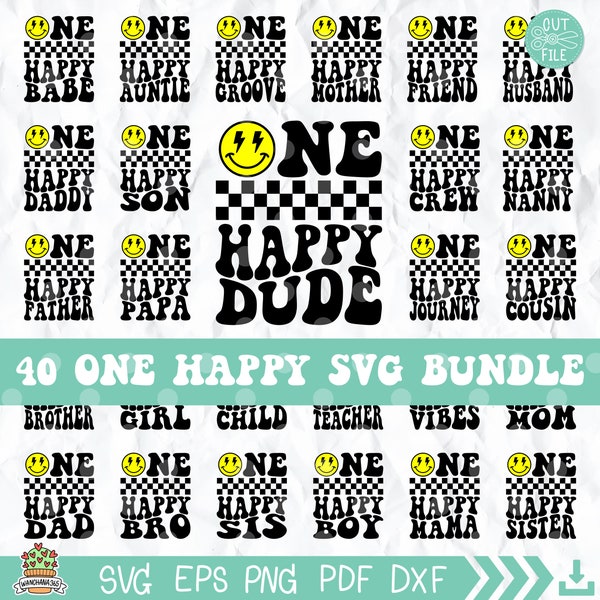 One Happy Dude Svg - Etsy