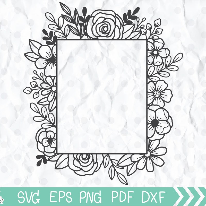 Rectangle Frame Svg - Etsy