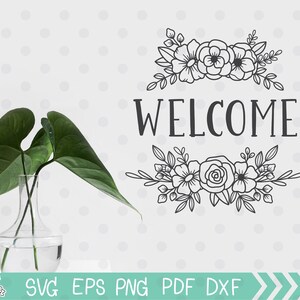 Floral SVG Bundle: Flower Corner Cut Files (digital Download) - Etsy