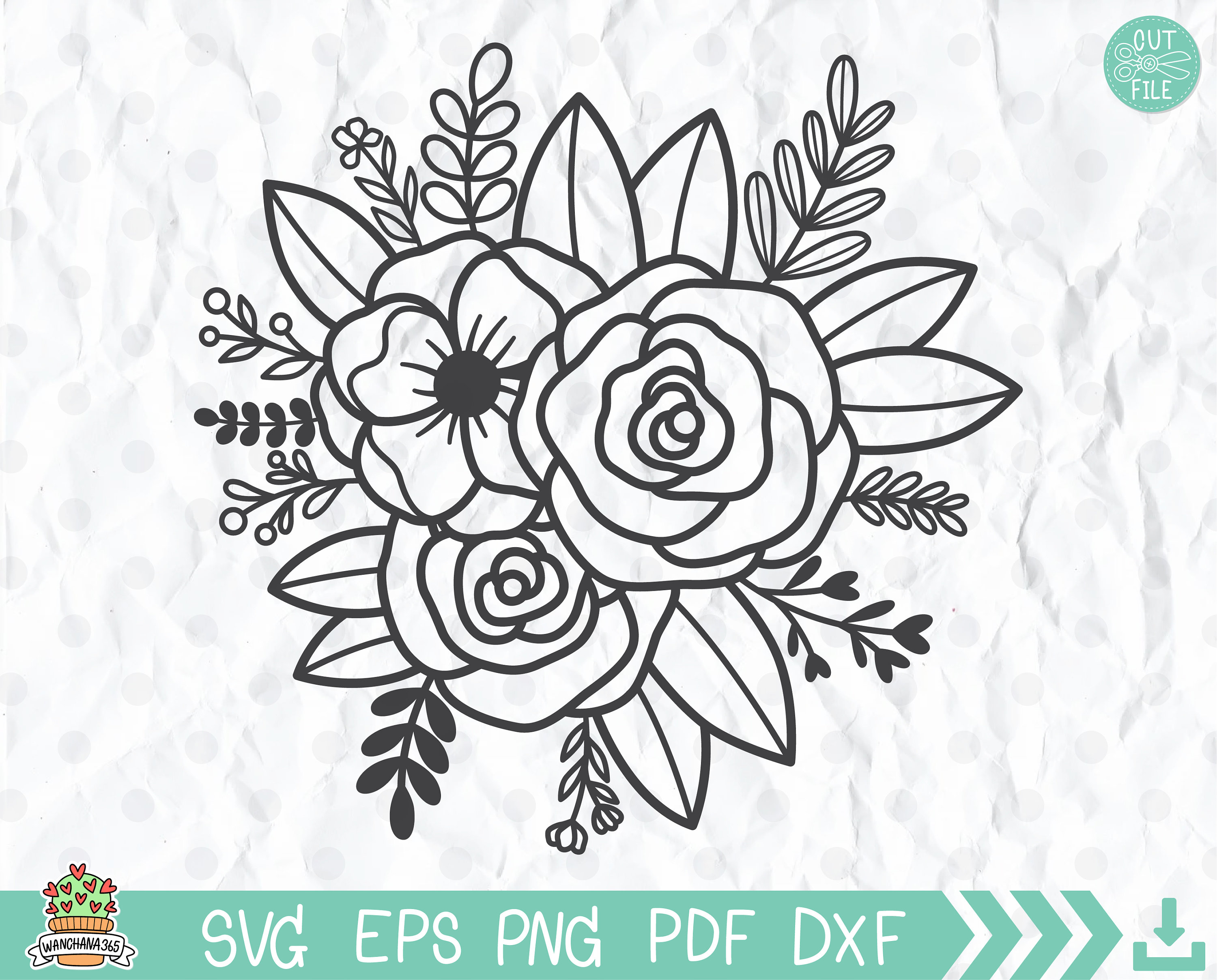 Flower SVG Floral Svg Floral Svg Bundle Flower Svg Cut - Etsy