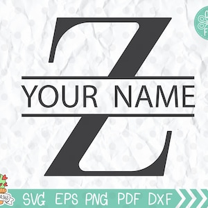 Split Letters A-Z SVG, Split Monogram Svg, Split Letters Wedding Svg ...