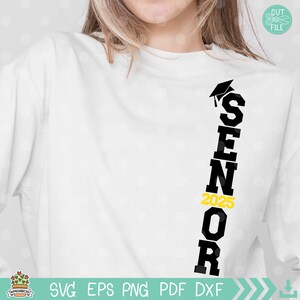 Senior 2025 Vertical Svg Cricut, 2025 Senior Split Svg, 2025 Senior Svg ...