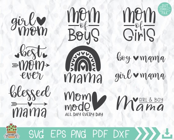 Mom Svg Bundle Hand Lettered Mom Saying Svg Mom Life Svg - Etsy