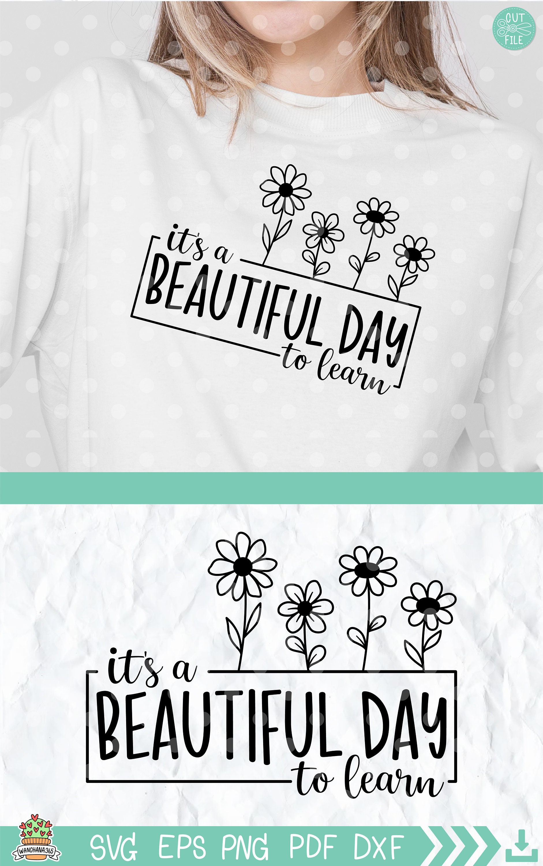 It's A Beautiful Day to Learn Svg, Teacher Svg, Teacher Life Svg ...