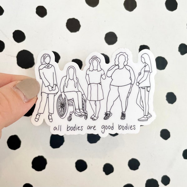 Body Image Sticker - Etsy