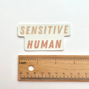 VINYL STICKER / Sensitive Human / Mental Health Sticker / Self Care ...
