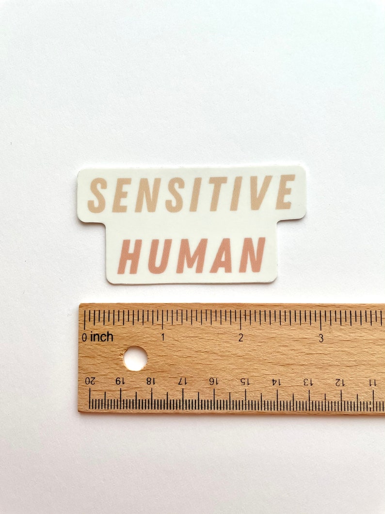 VINYL STICKER / Sensitive Human / Mental Health Sticker / Self - Etsy