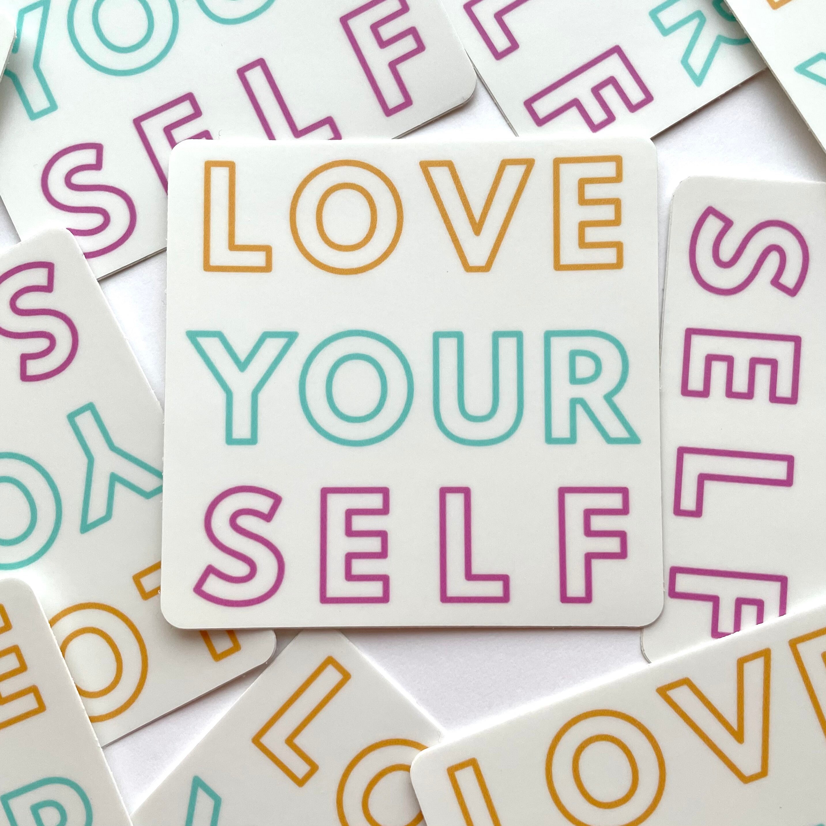 VINYL STICKER / Love Yourself / Mental Health Sticker / - Etsy UK