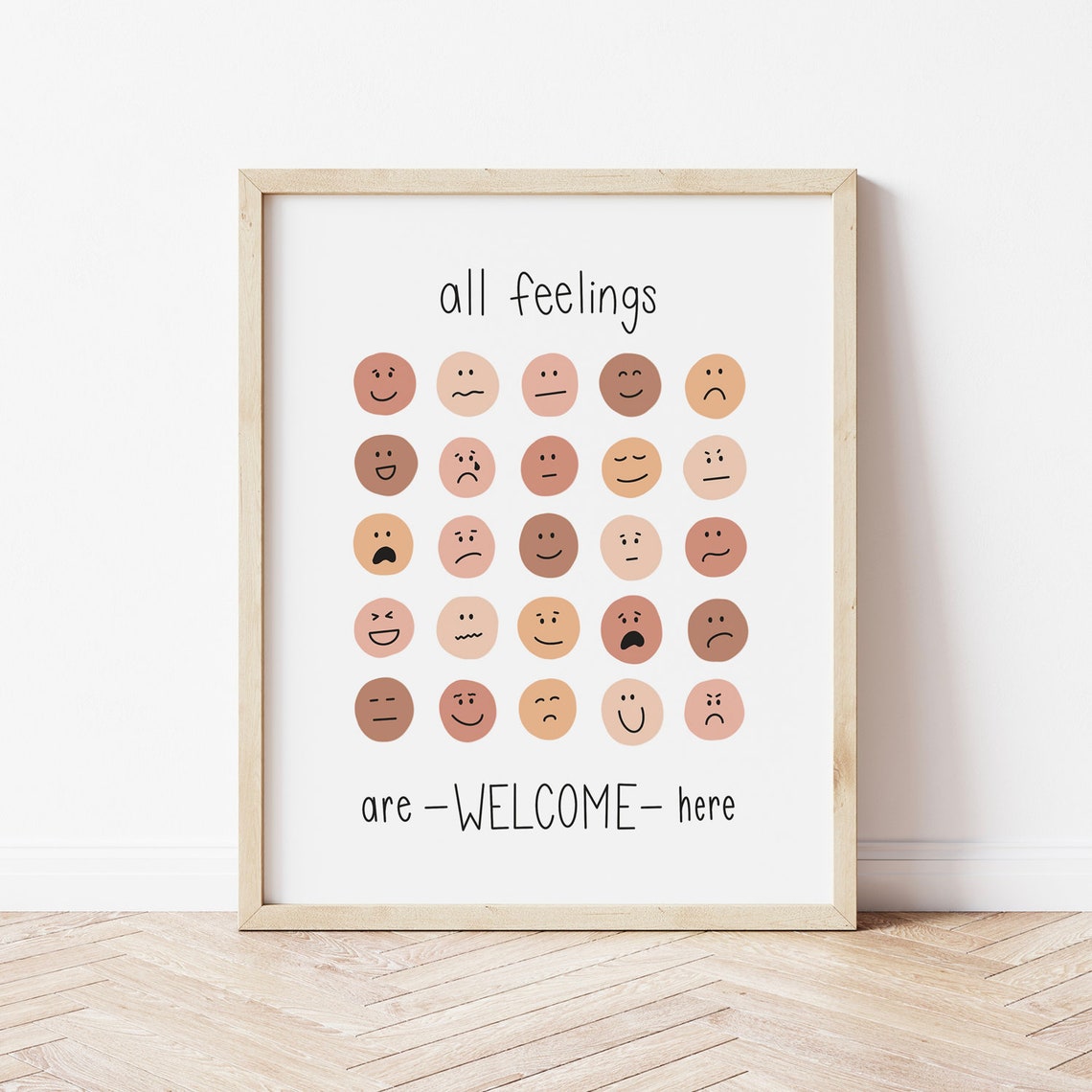 All Feelings Are Welcome Here / 8x10 Art Print / Encouraging Art ...