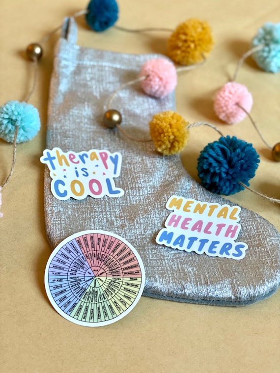 Therapy Sticker Pack / VINYL STICKER / mental health stickers | Etsy