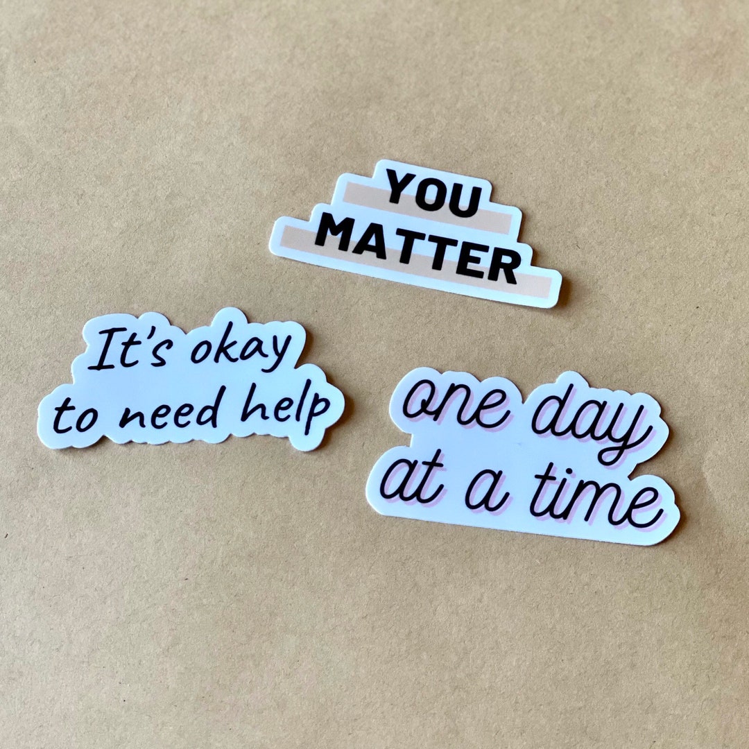 Affirmation Sticker Pack / VINYL STICKER / Mental Health Stickers ...