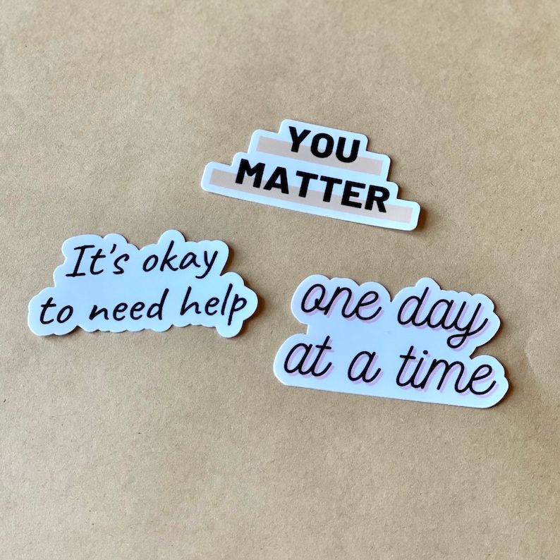 Affirmation Sticker Pack / VINYL STICKER / Mental Health | Etsy
