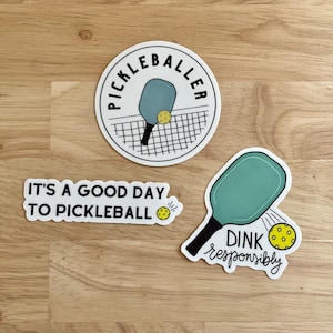 Pickleballer / VINYL STICKER / Pickle Ball Sticker / Water Bottle ...