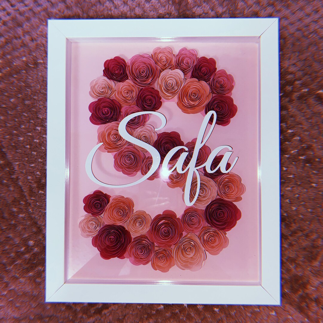 Letter Custom Shadowbox Frame (8x10 Frame) - Etsy