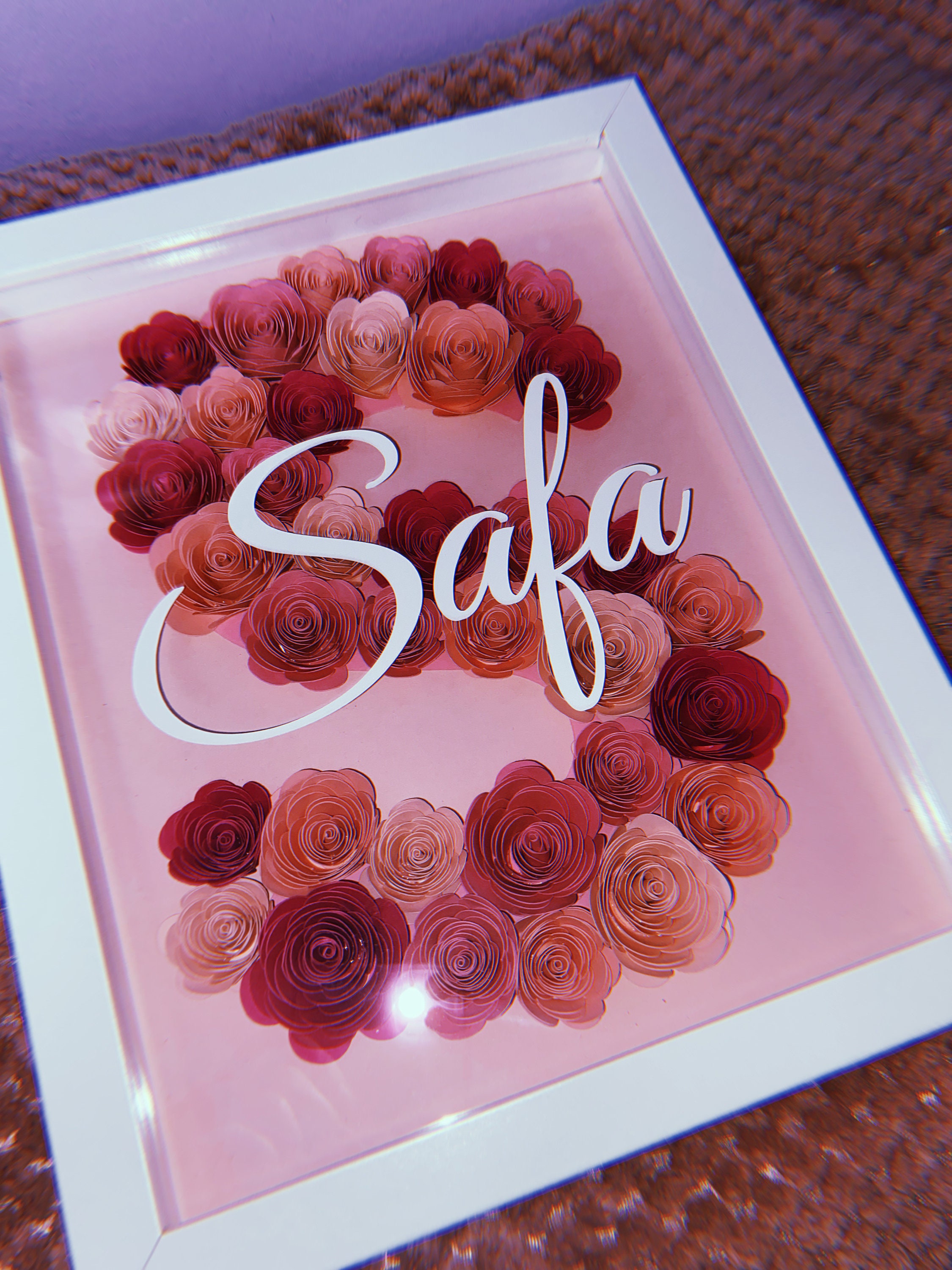 Letter Custom Shadowbox Frame (8x10 Frame) - Etsy