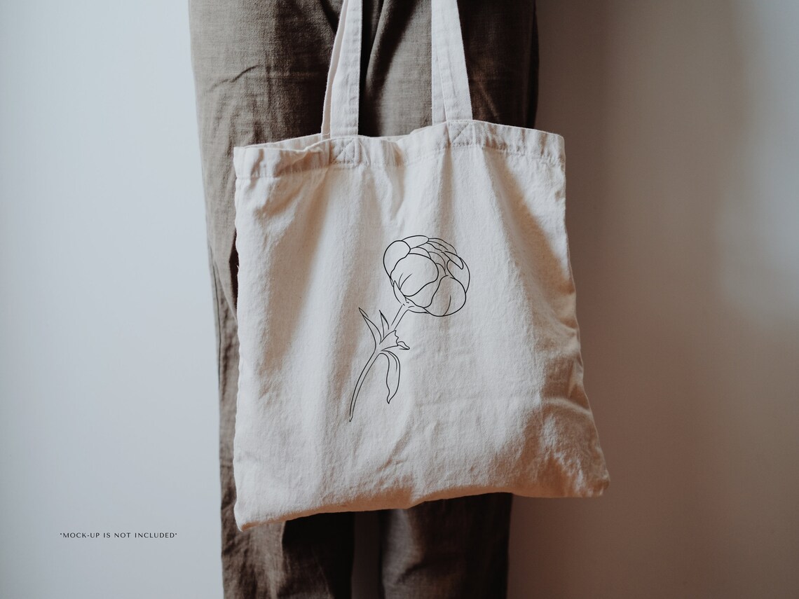 Peony Clip Art Set | Minimal Abstract Line Art | Fine Line | SVG | PNG ...