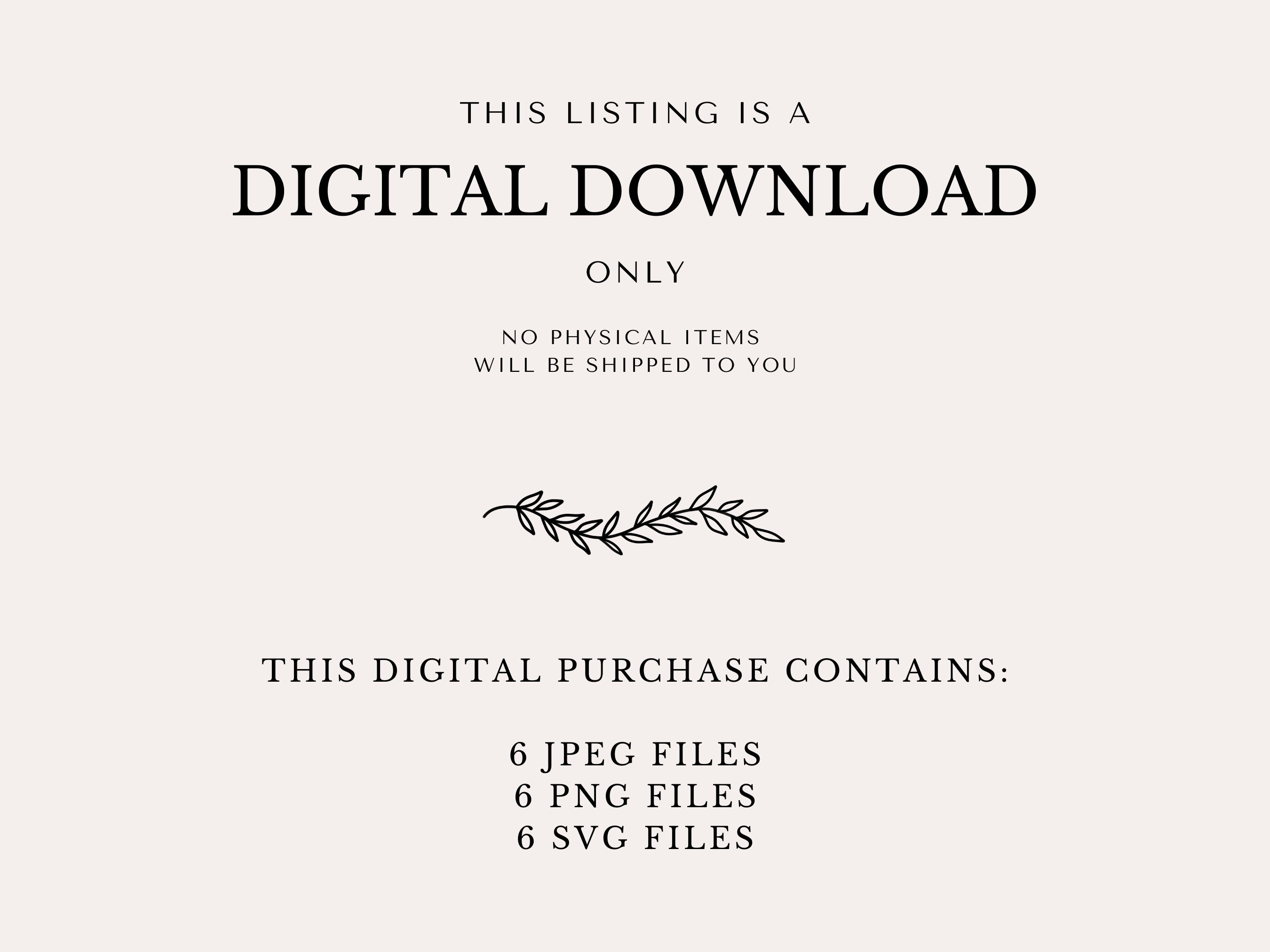 Floral Line Clip Art Set | Minimal Abstract Line Art | Fine Line | SVG ...