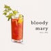 Bloody Mary / Caesar Cocktail Alcoholic Drink Colored Clip Art | PNG ...