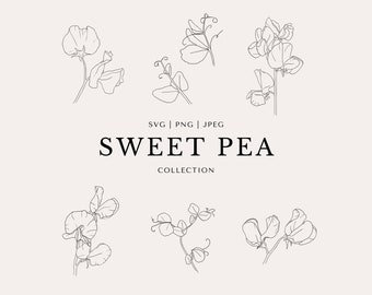 Tulip Clip Art Set | Minimal Abstract Line Art | Fine Line | SVG | PNG ...