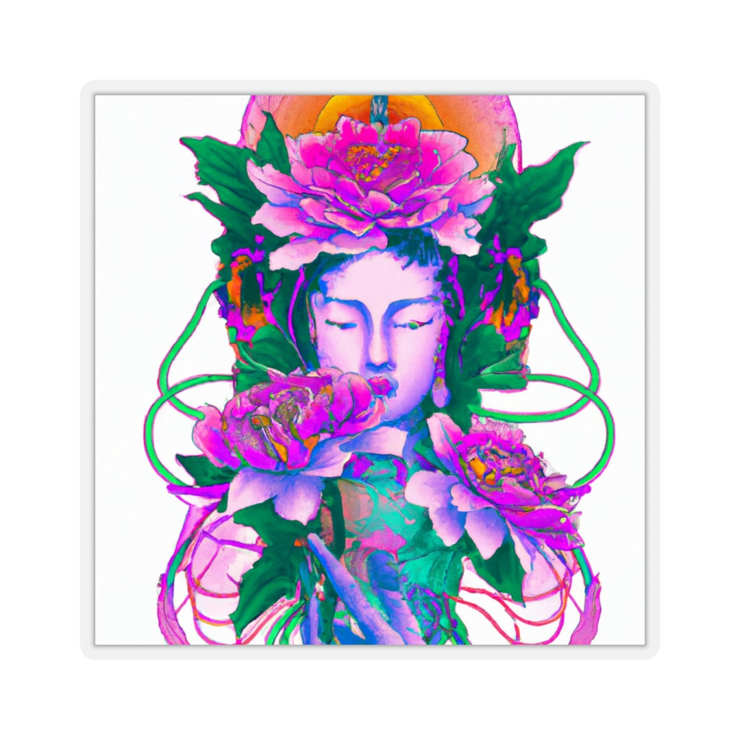 Goddess Rising Sticker - Lotus - Futuristic - Feminine Energy Rising ...