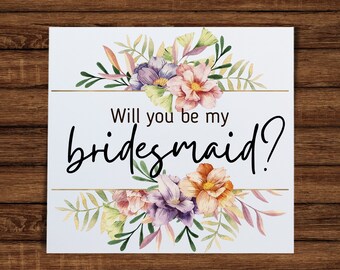 Mc Proposal Card - Etsy
