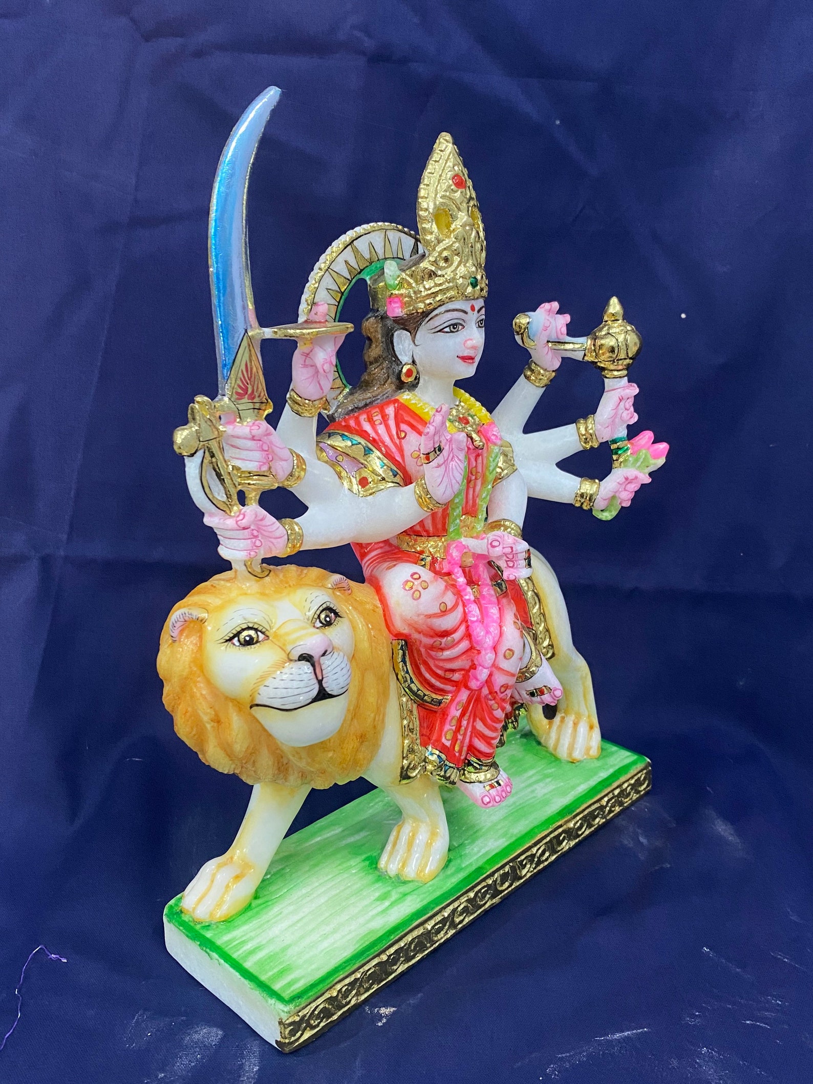 Marble Durga Maa Statue/ Devi Maa Statue | Etsy