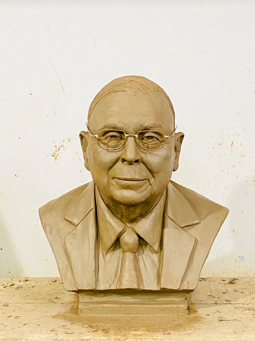 Charlie Munger Bronze Sculpture / Charles Thomas Munger Resin Fiber ...