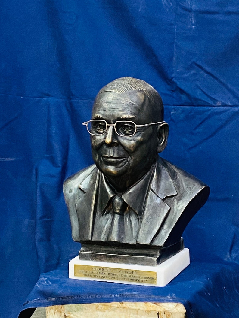 Charlie Munger Bronze Sculpture / Charles Thomas Munger Resin - Etsy