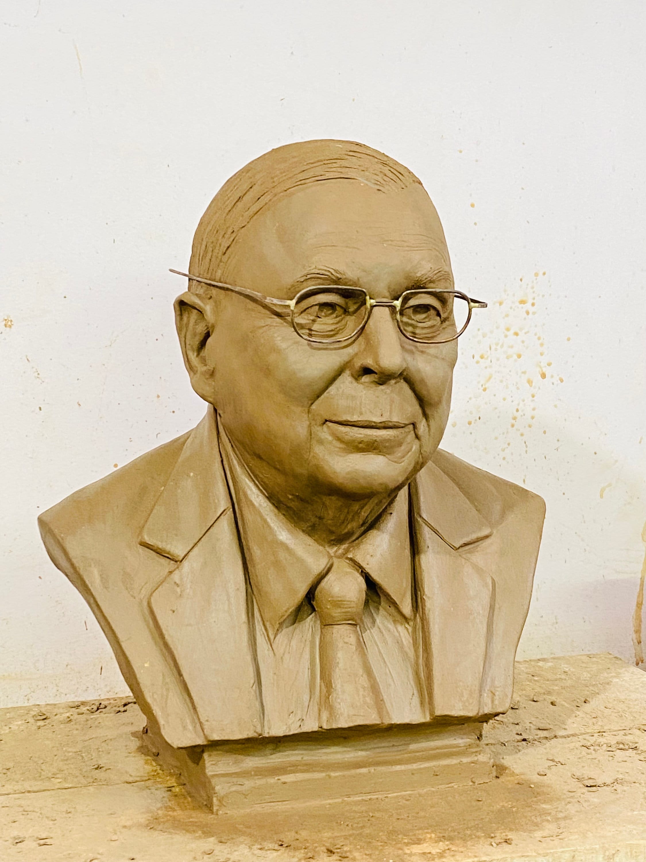 Charlie Munger Bronze Sculpture / Charles Thomas Munger Resin Fiber ...