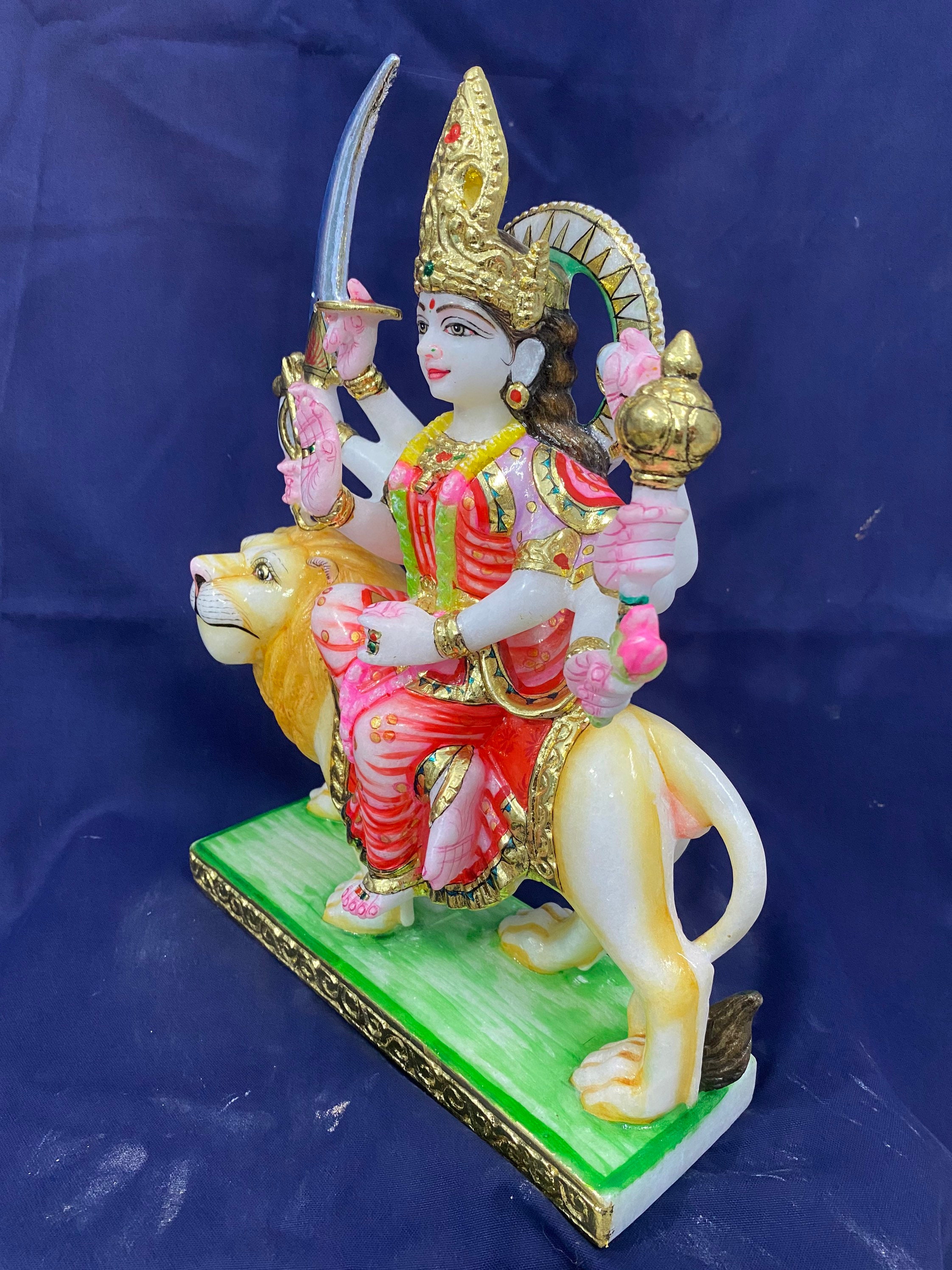 Marble Durga Maa Statue/ Devi Maa Statue - Etsy
