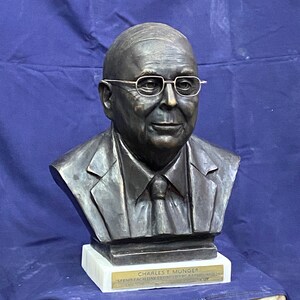 Charlie Munger Bronze Sculpture / Charles Thomas Munger Resin Fiber ...