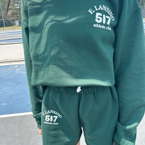517 Athletic Club Sweatshirt and Shorts Set - Etsy