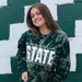 College Tie Dye Sweatshirt/ College Apparel/ Bleach Dye - Etsy