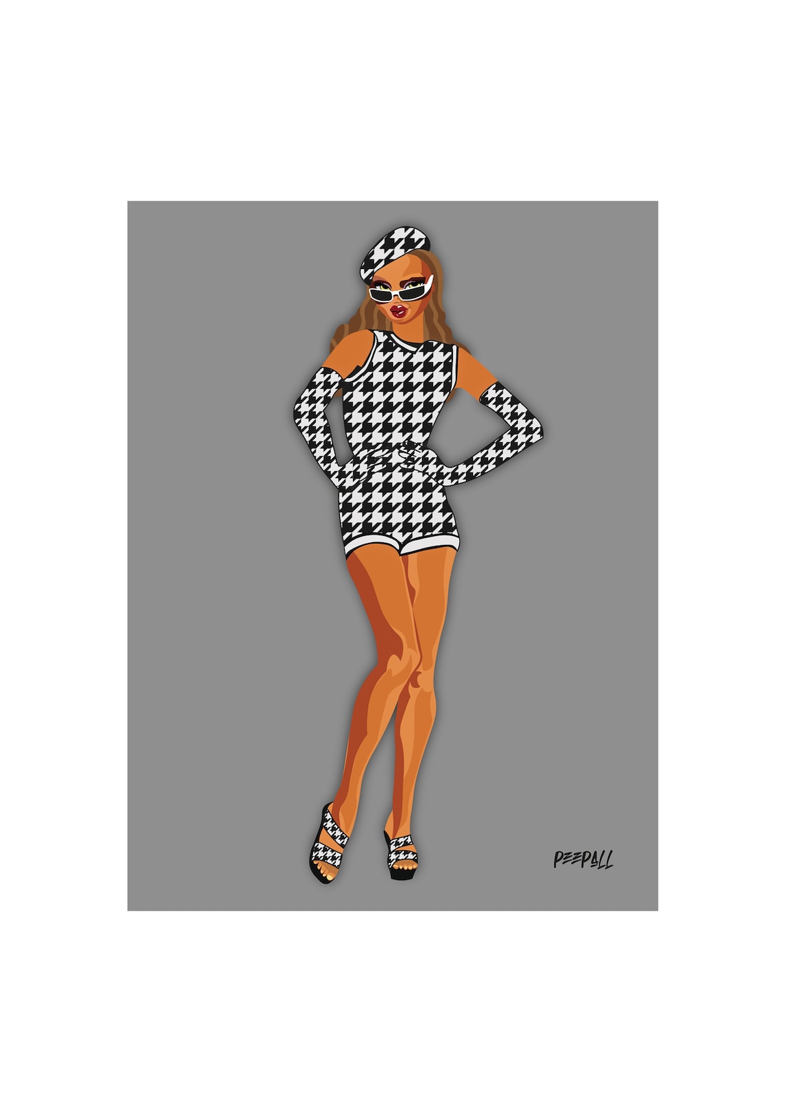Toothdog Chanel Full Body Bratz Doll Illustration A4 Print - Etsy