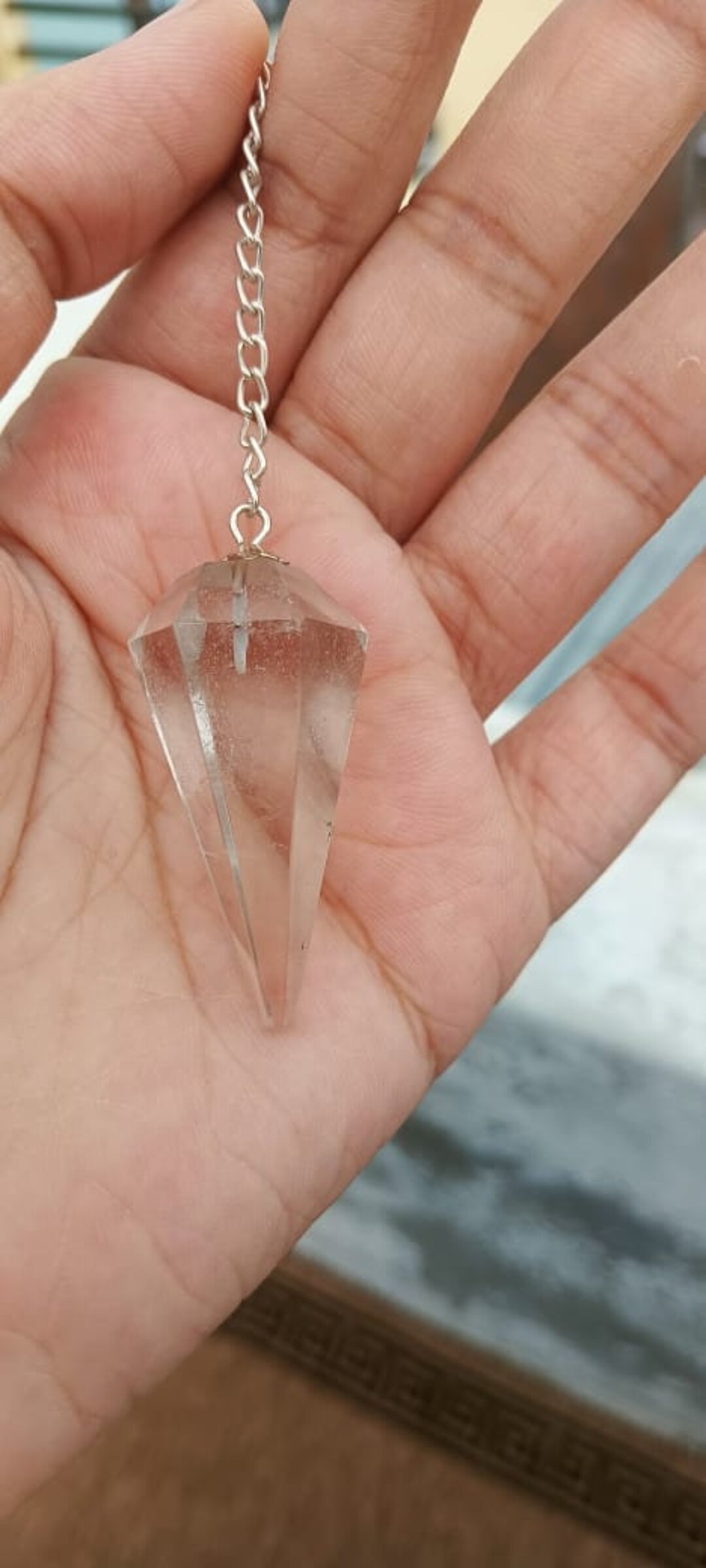 Bulk Clear Quartz Pendulum, Crystal Pendulum, Quartz Point Pendulum, Dowsing Pendulum, Polished ...