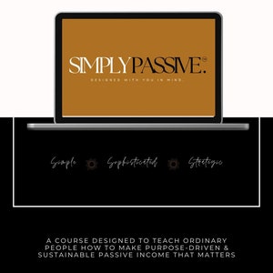 Simply Passive Digital Marketing Course With MRR - Etsy